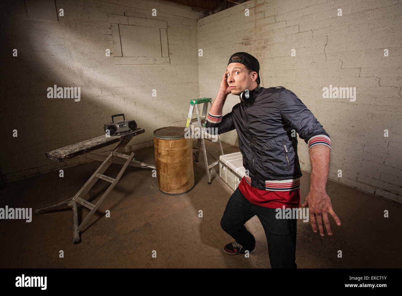 Man Listening to Radio Stock Photo - Alamy