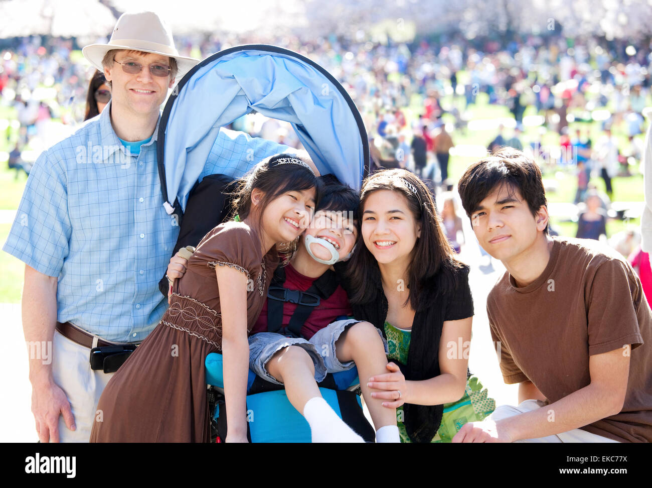 Large family multiracial hi-res stock photography and images - Alamy
