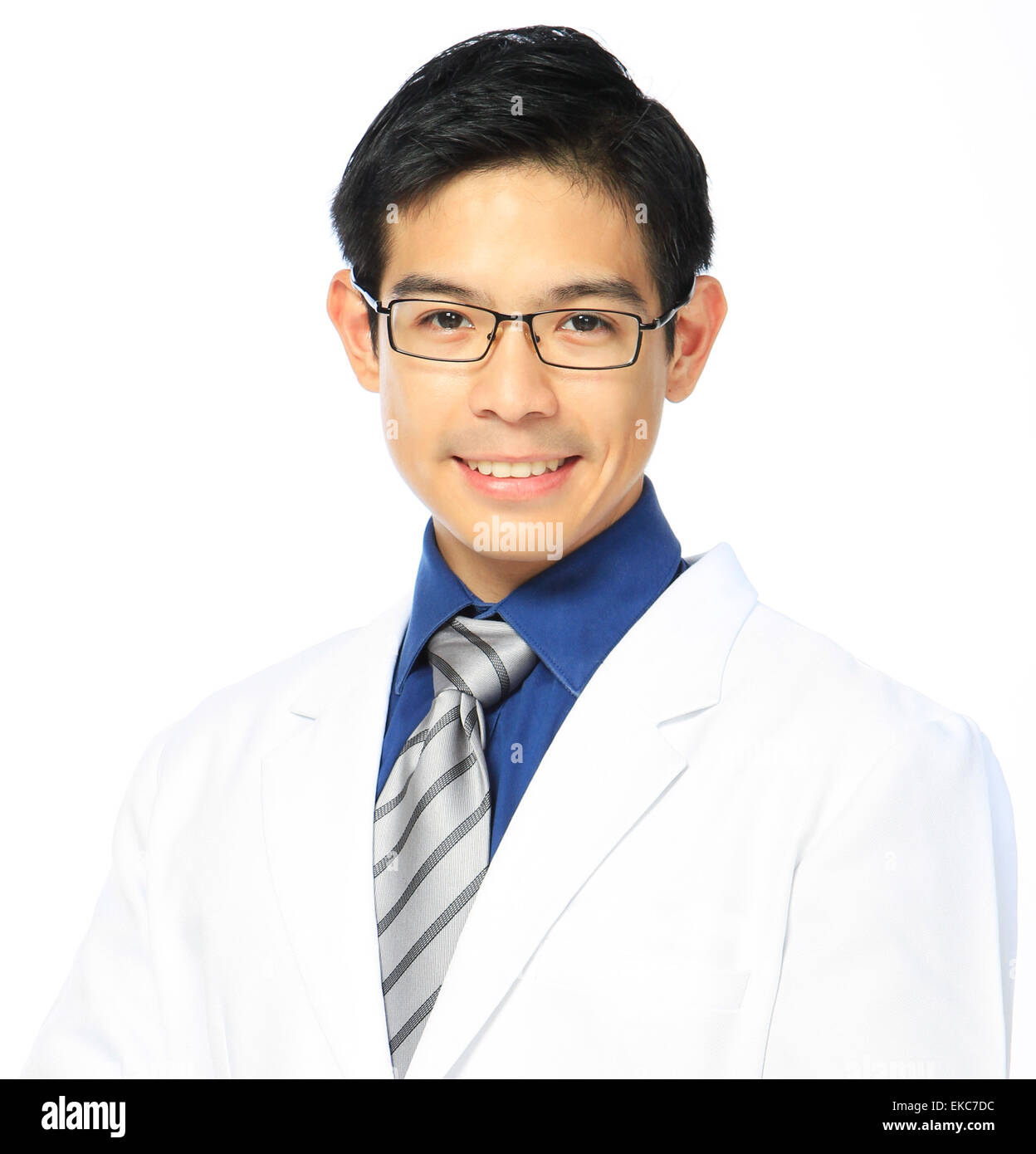 The doctor is smiling Cut Out Stock Images & Pictures - Alamy