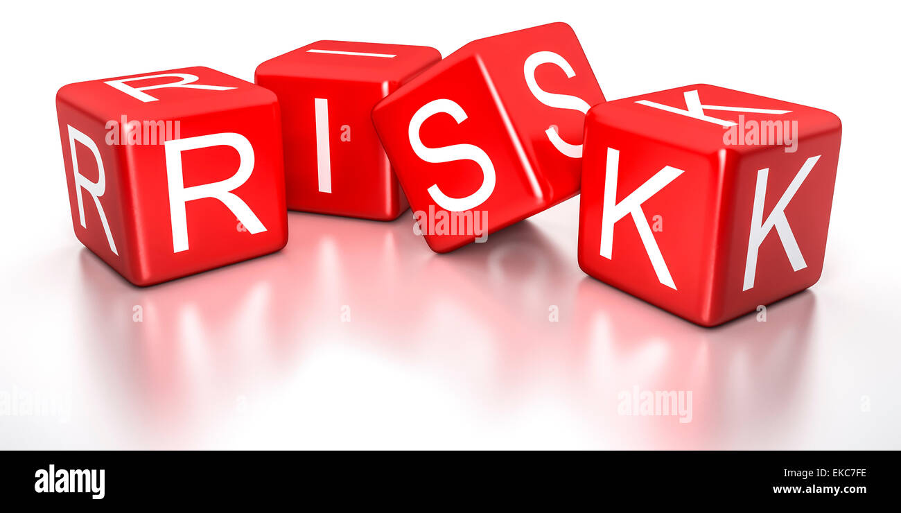 red risk dice Stock Photo - Alamy