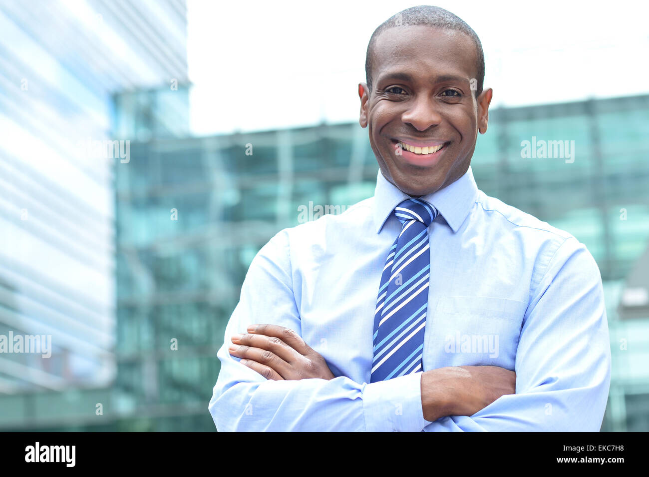 Smiling male executive outdoor Stock Photo - Alamy