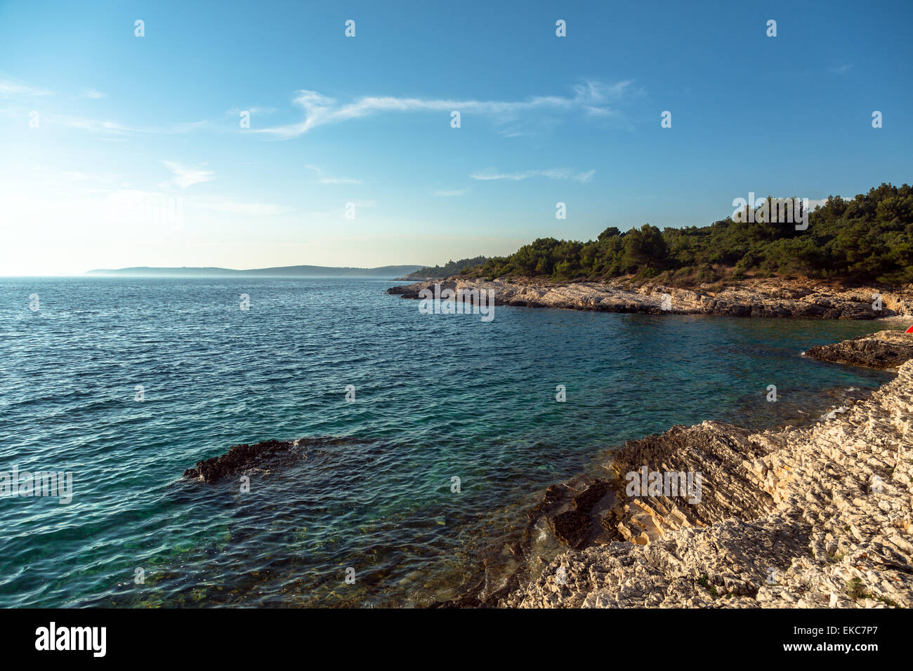 Adriatic Sea coastline in Croatia Stock Photo - Alamy