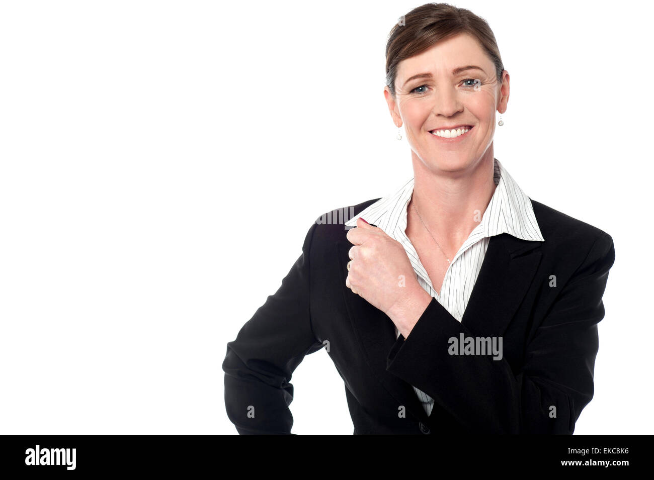 Middle aged businesswoman work Cut Out Stock Images & Pictures - Alamy