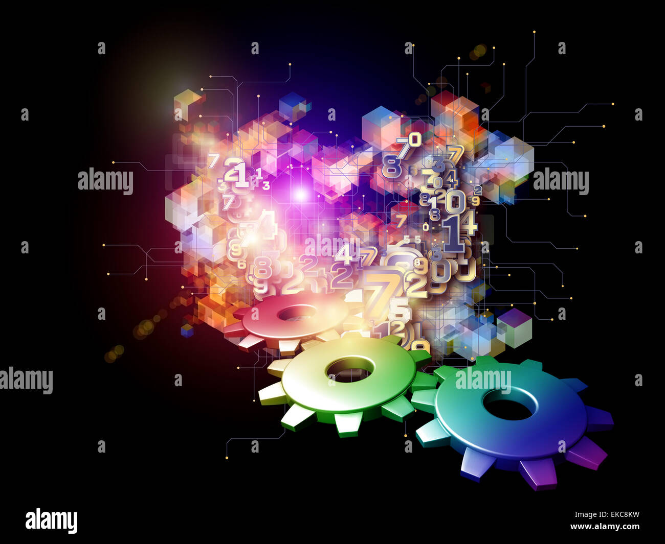 Digital Technology Abstract Stock Photo - Alamy