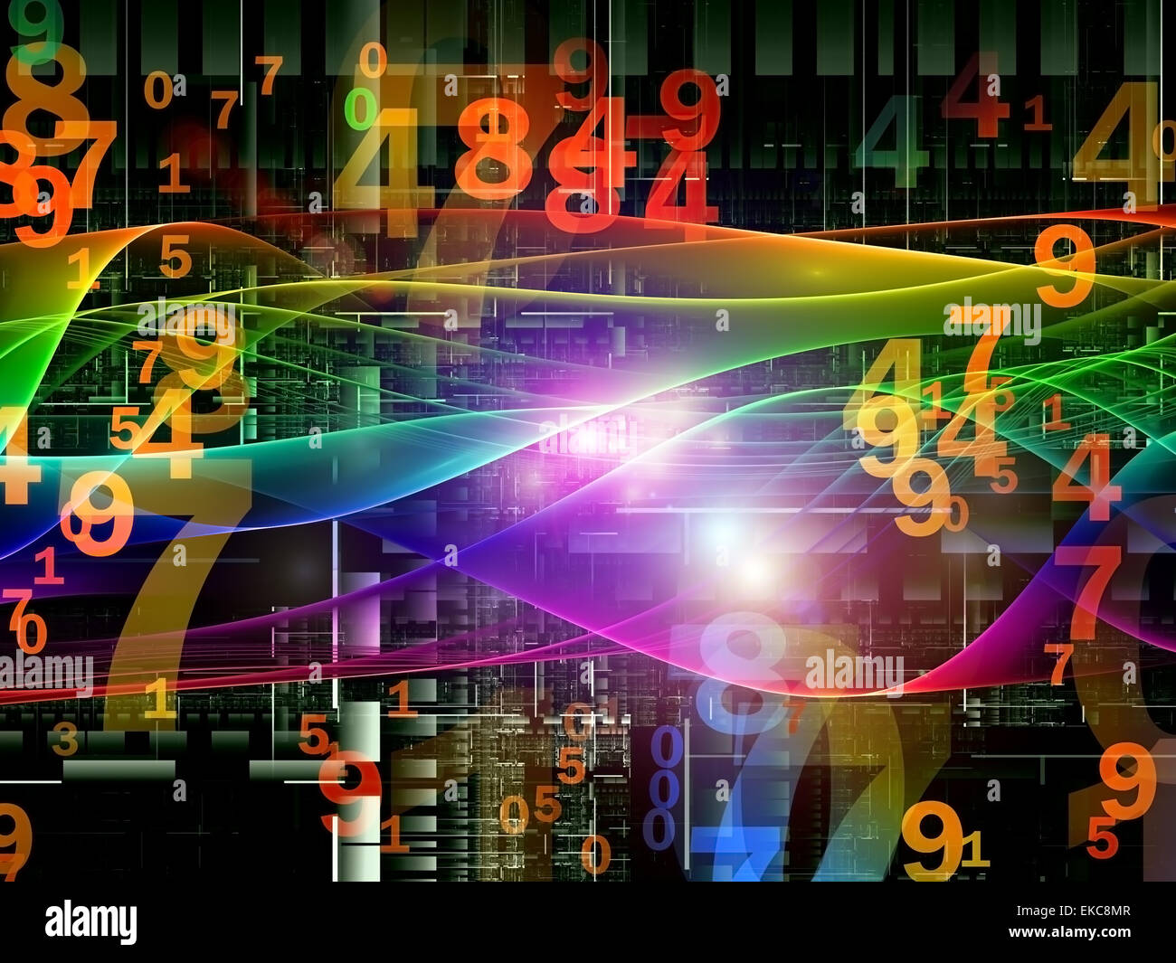 Digital Wave Background Stock Photo - Alamy