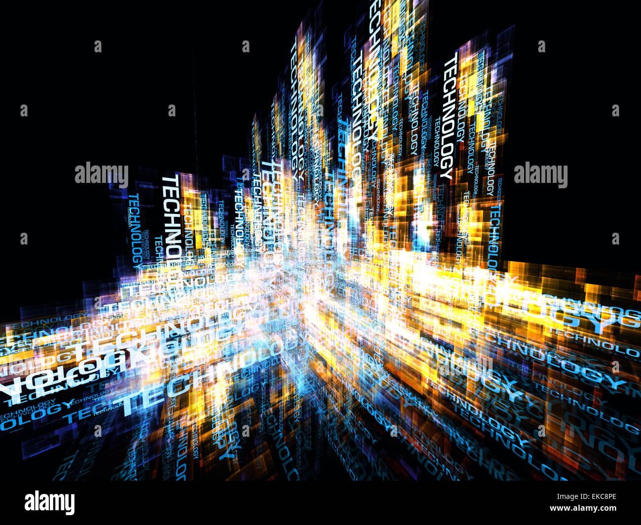 Dynamic Three Dimensional Technology Abstract Stock Photo - Alamy