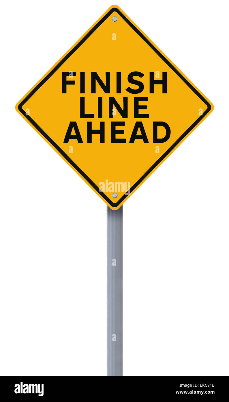 Finish Line Ahead Stock Photo - Alamy