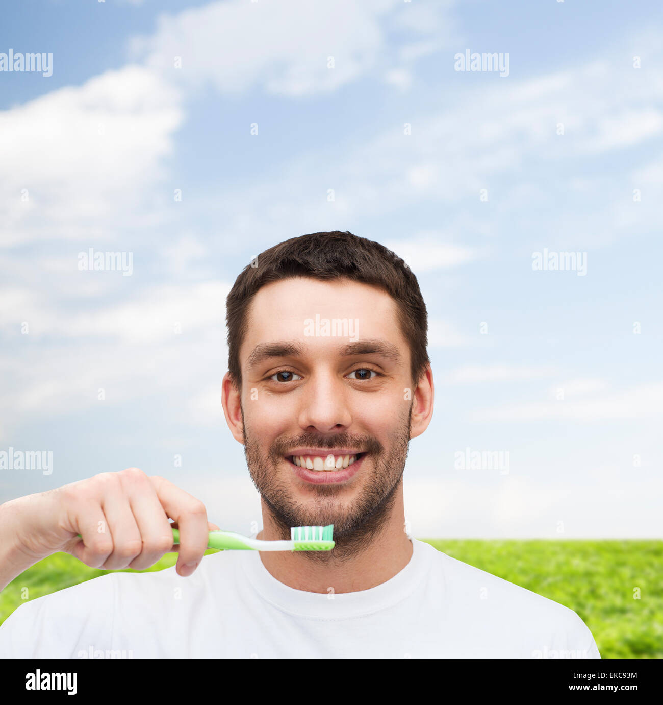 Adult man smiling teeth hi-res stock photography and images - Alamy