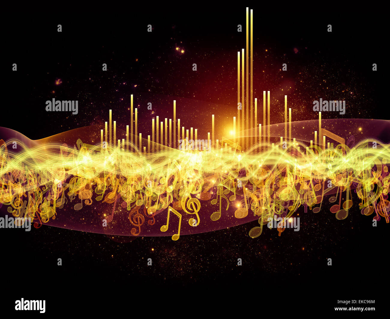 Colors of Musical Energy Stock Photo - Alamy