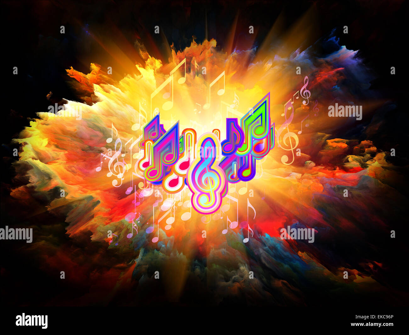 Colors of Musical Energy Stock Photo - Alamy