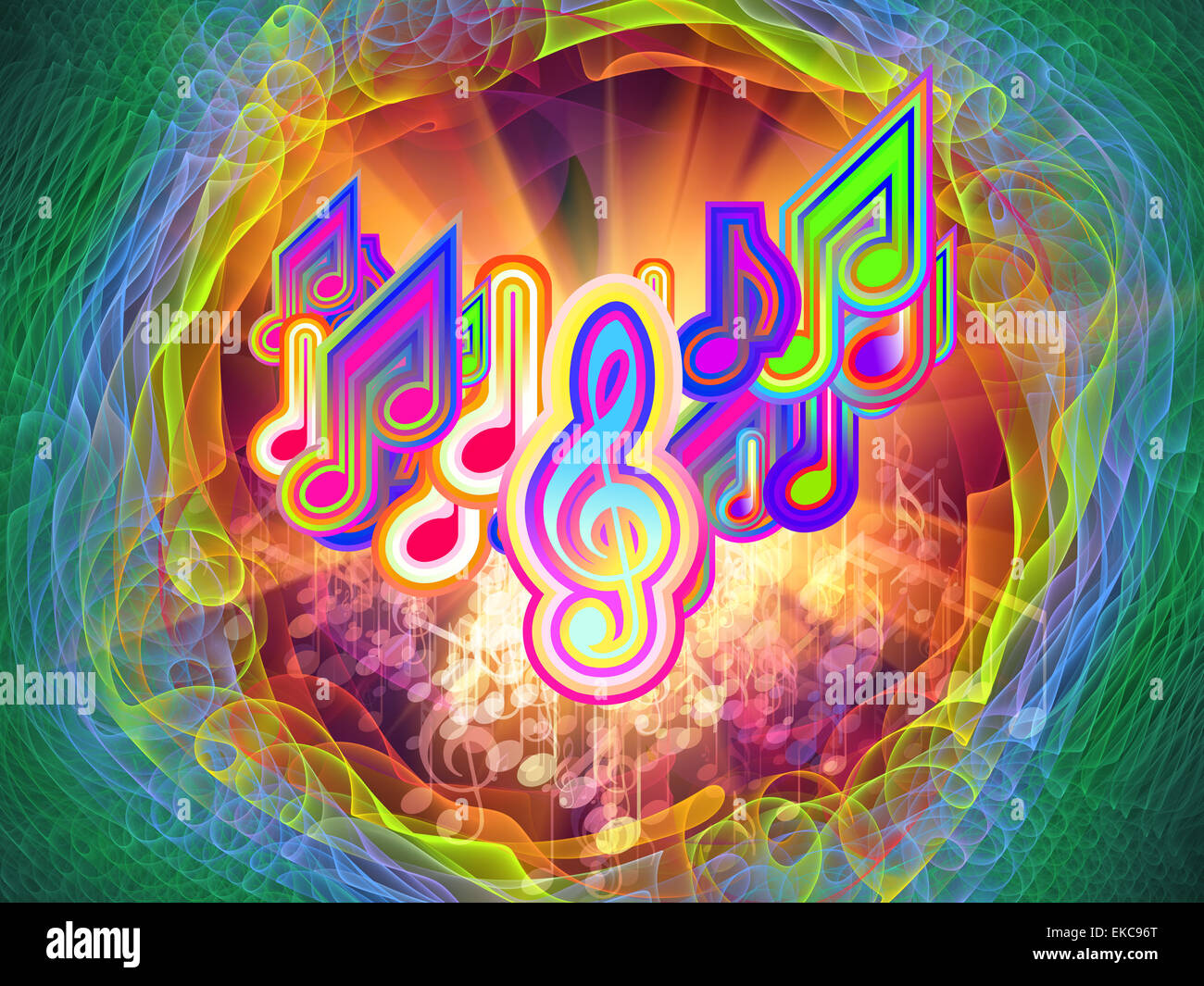 Colors of Musical Energy Stock Photo - Alamy