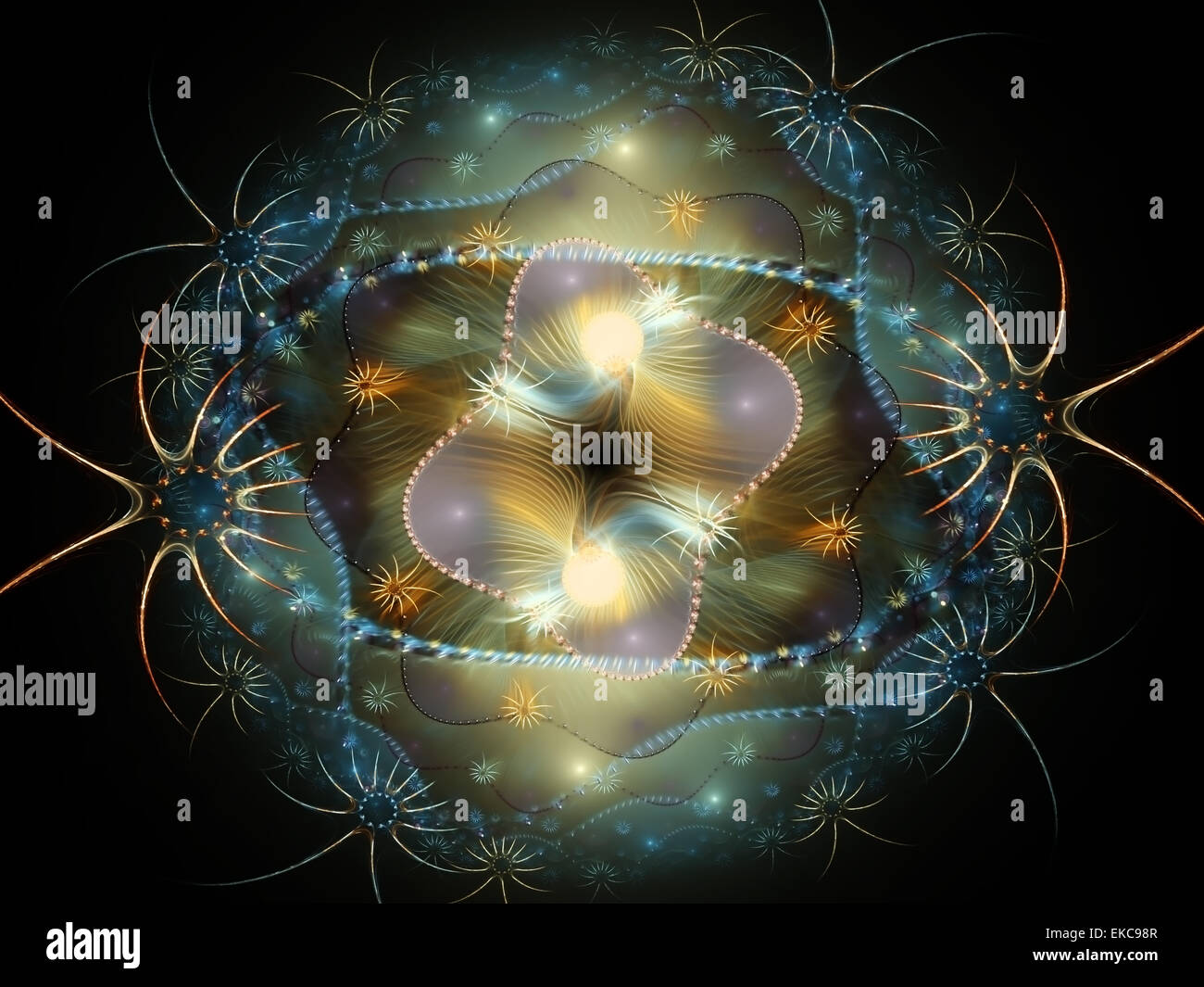 Abstract Deep-Sea Fractal Wallpaper Stock Photo - Alamy