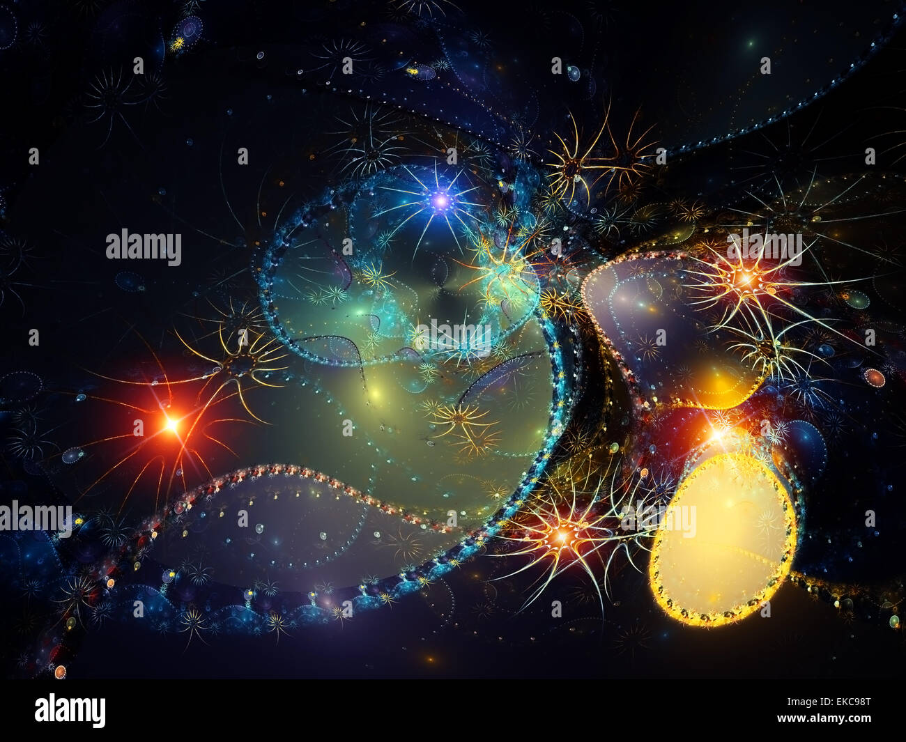 Abstract Deep-Sea Fractal Wallpaper Stock Photo - Alamy