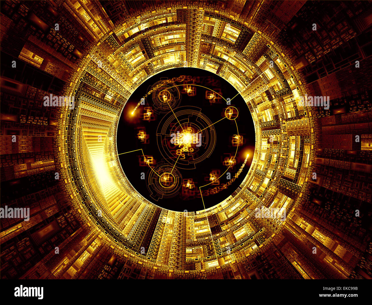 Abstract Digital World Background Stock Photo - Alamy