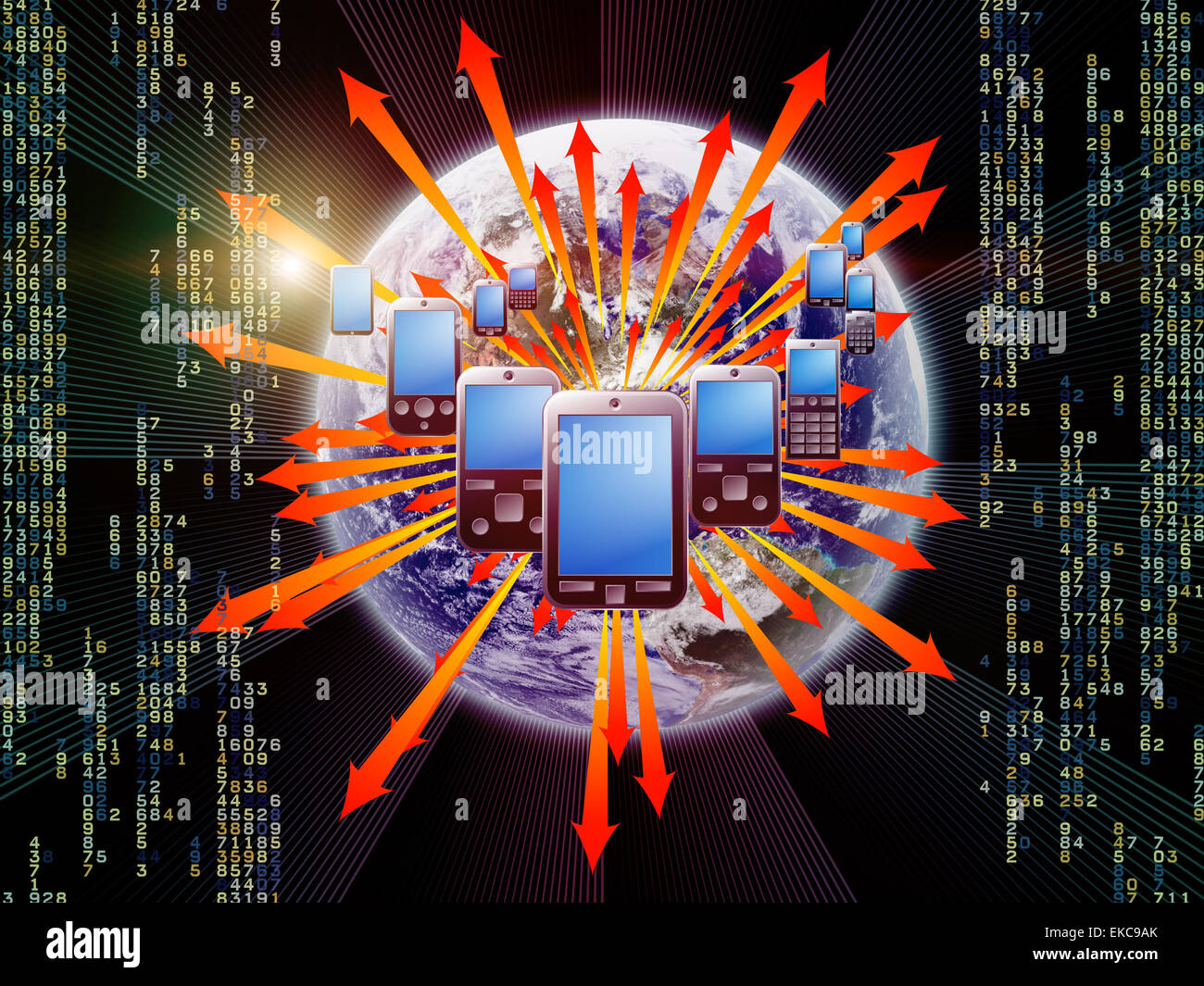 Digital calculation effect hi-res stock photography and images - Alamy