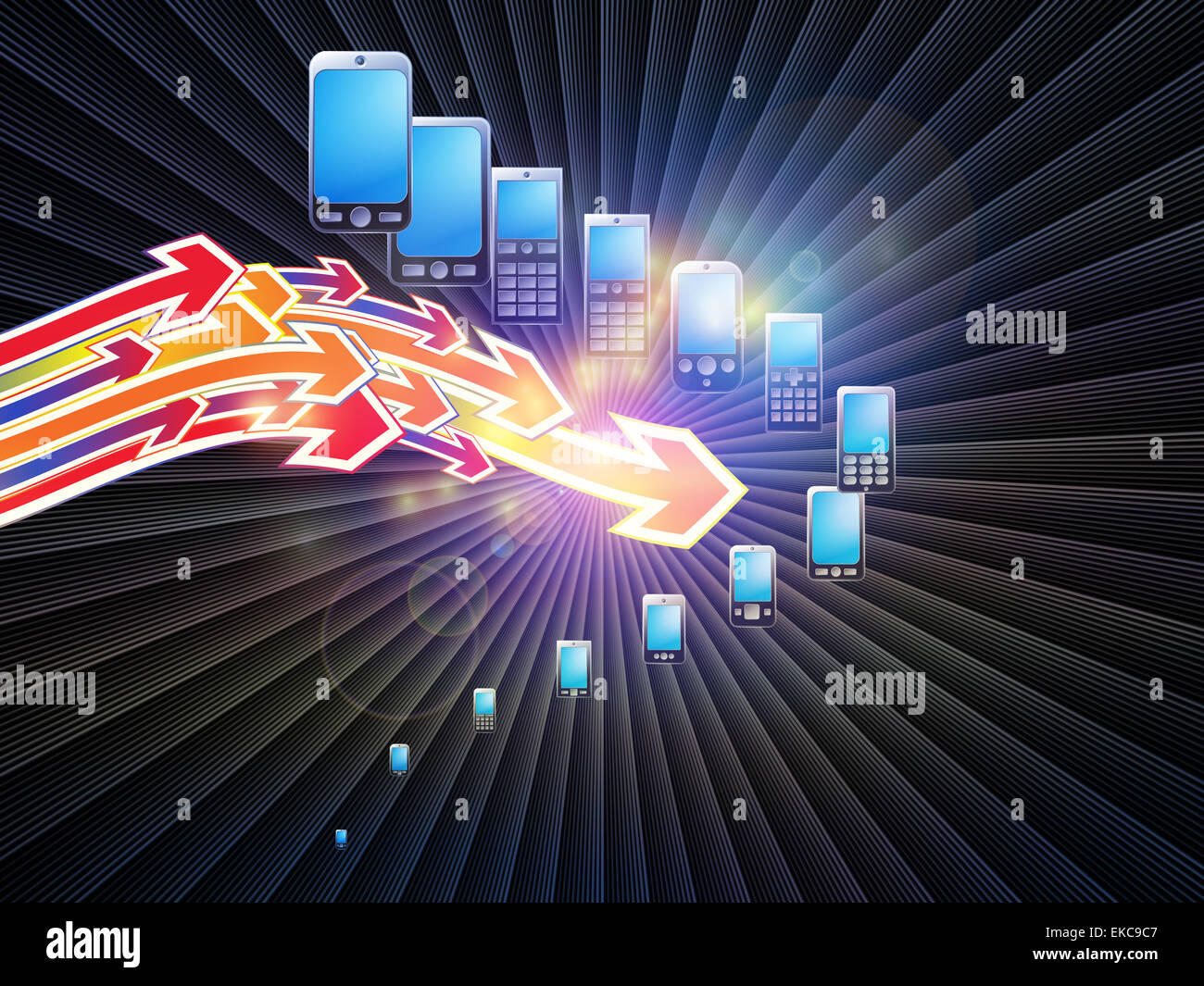 Cellular Phone World Stock Photo - Alamy