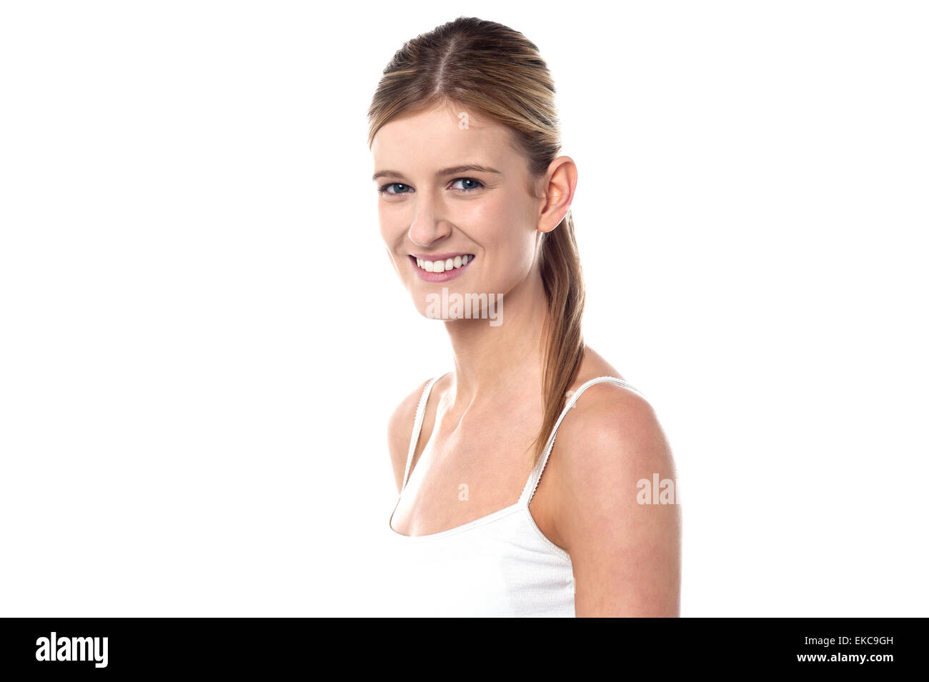 Pretty teen girl facing camera hi-res stock photography and images - Alamy