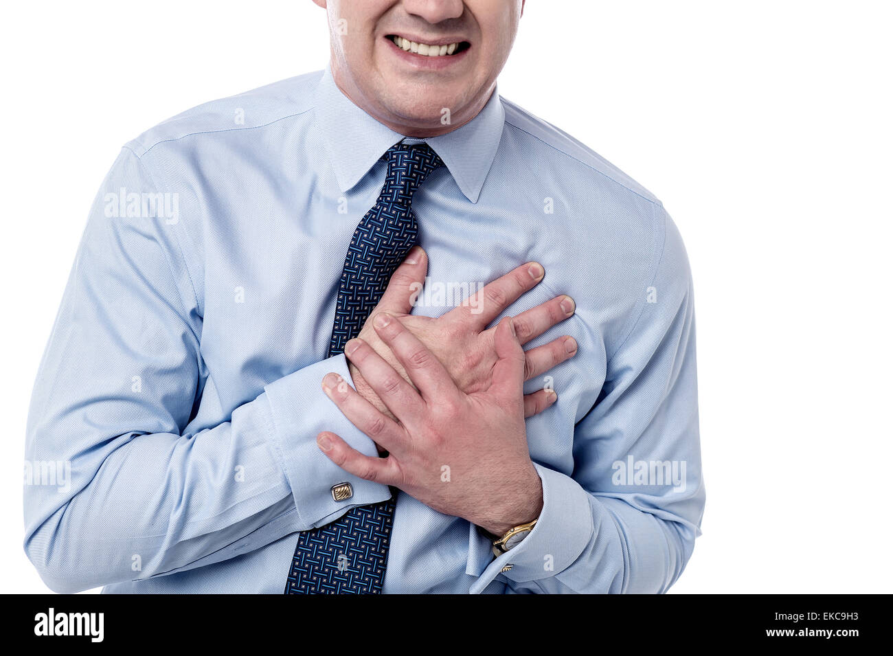 Man has sudden heart attack Stock Photo - Alamy