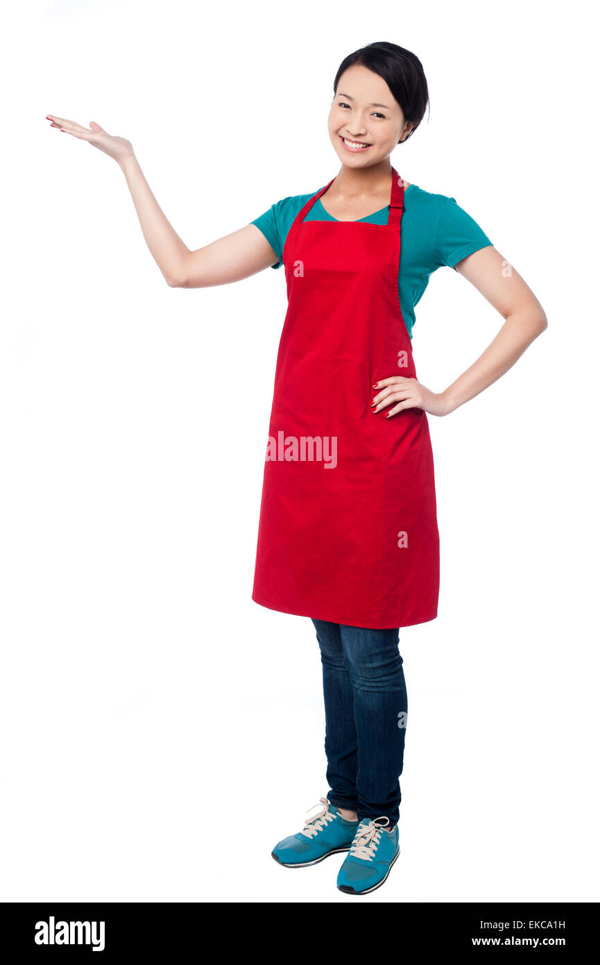 Female chef kitchen Cut Out Stock Images & Pictures - Alamy