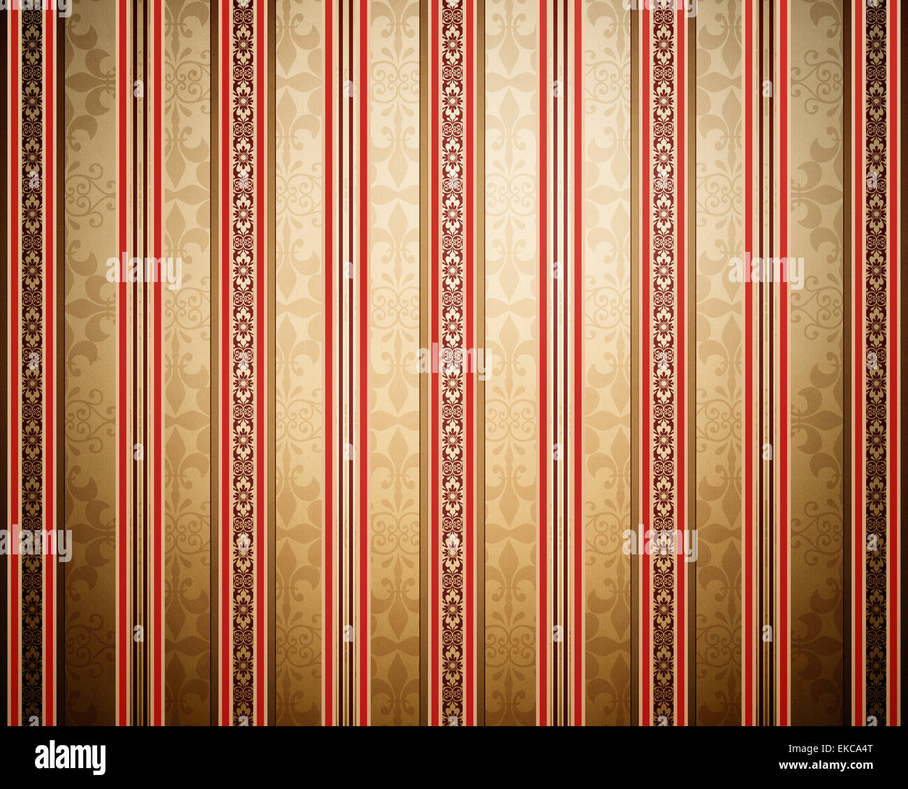 Vintage Striped Wallpaper Patterns