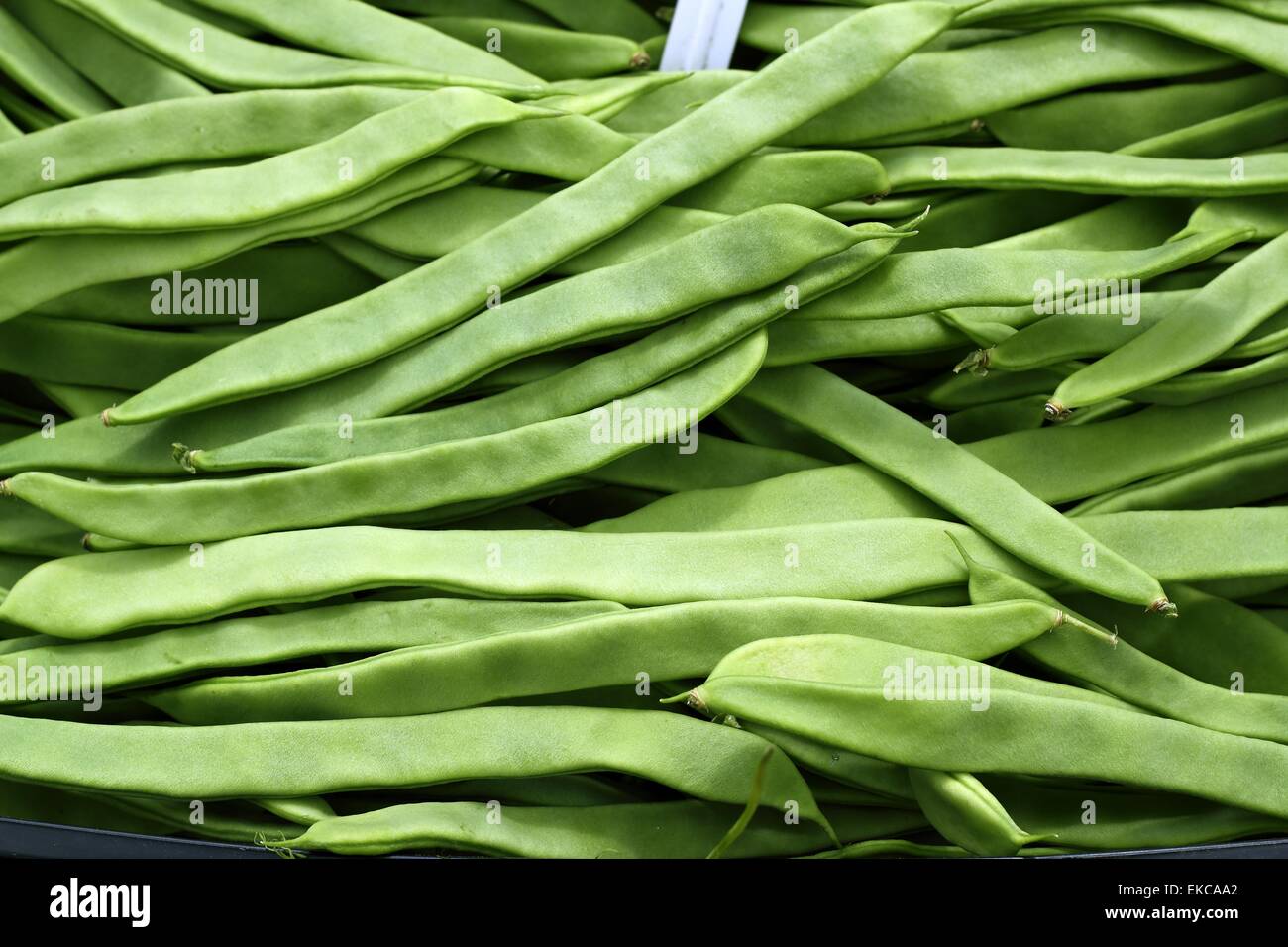 green beans vegetable texture in Spain market Stock Photo - Alamy