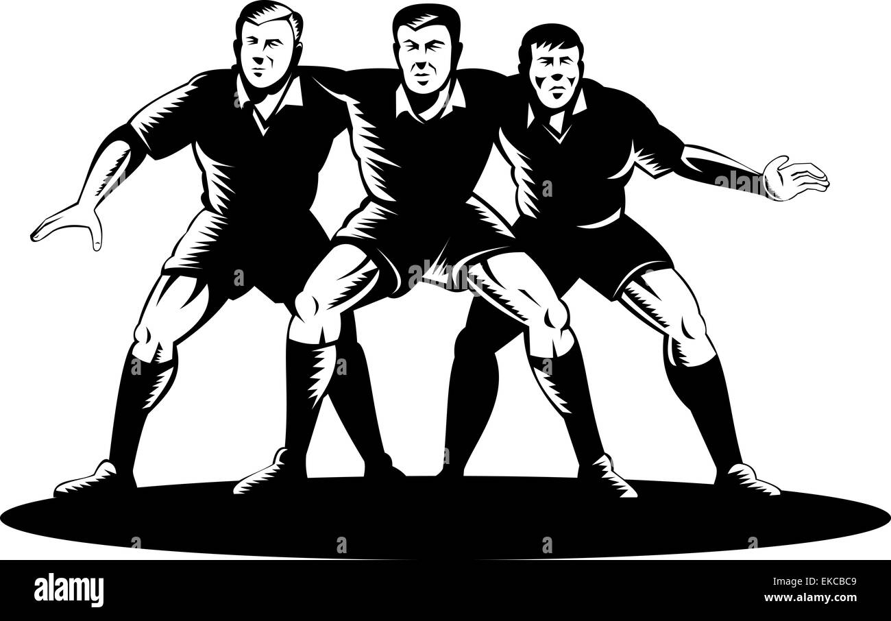 Rugby scrum front row hi-res stock photography and images - Alamy