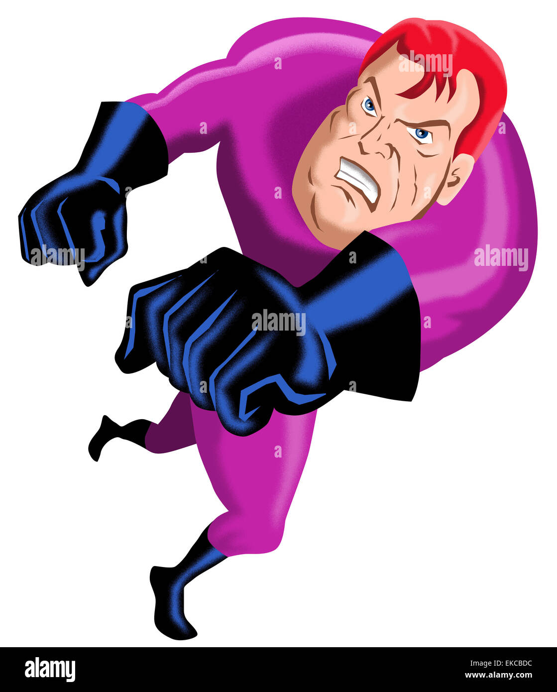 Cartoon super punch Cut Out Stock Images & Pictures - Alamy