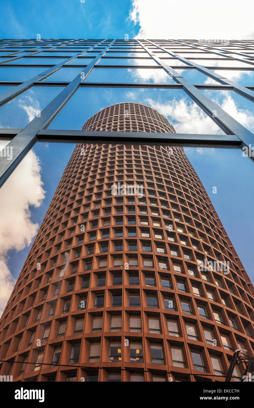 View of famous tower in Lyon Stock Photo - Alamy