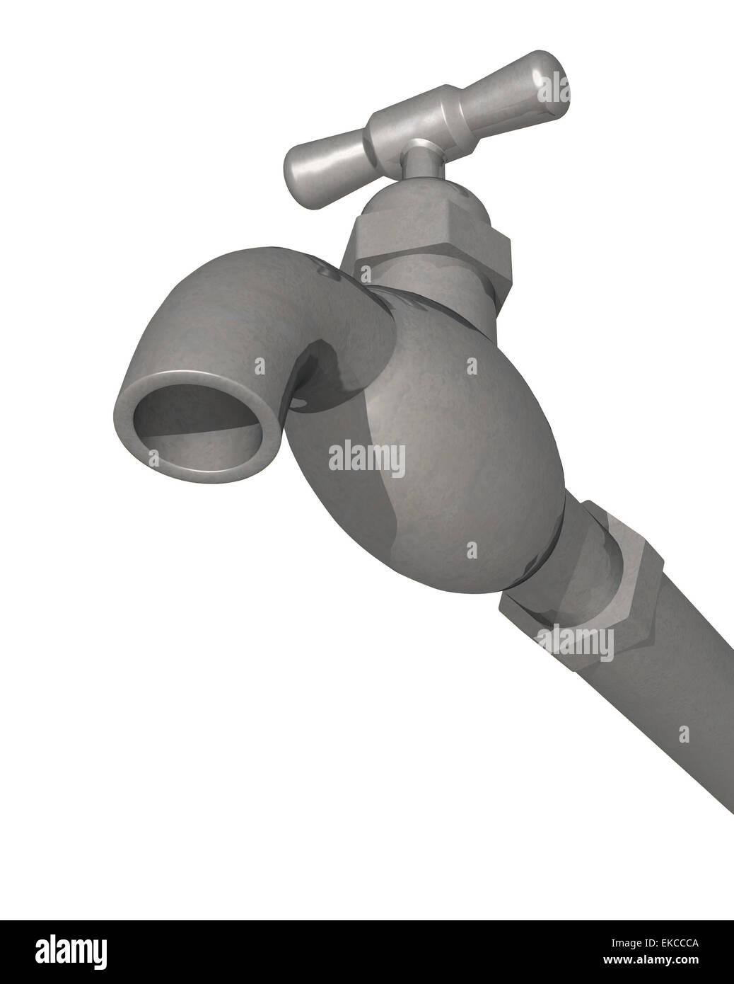 water faucet tap 3D render Stock Photo - Alamy