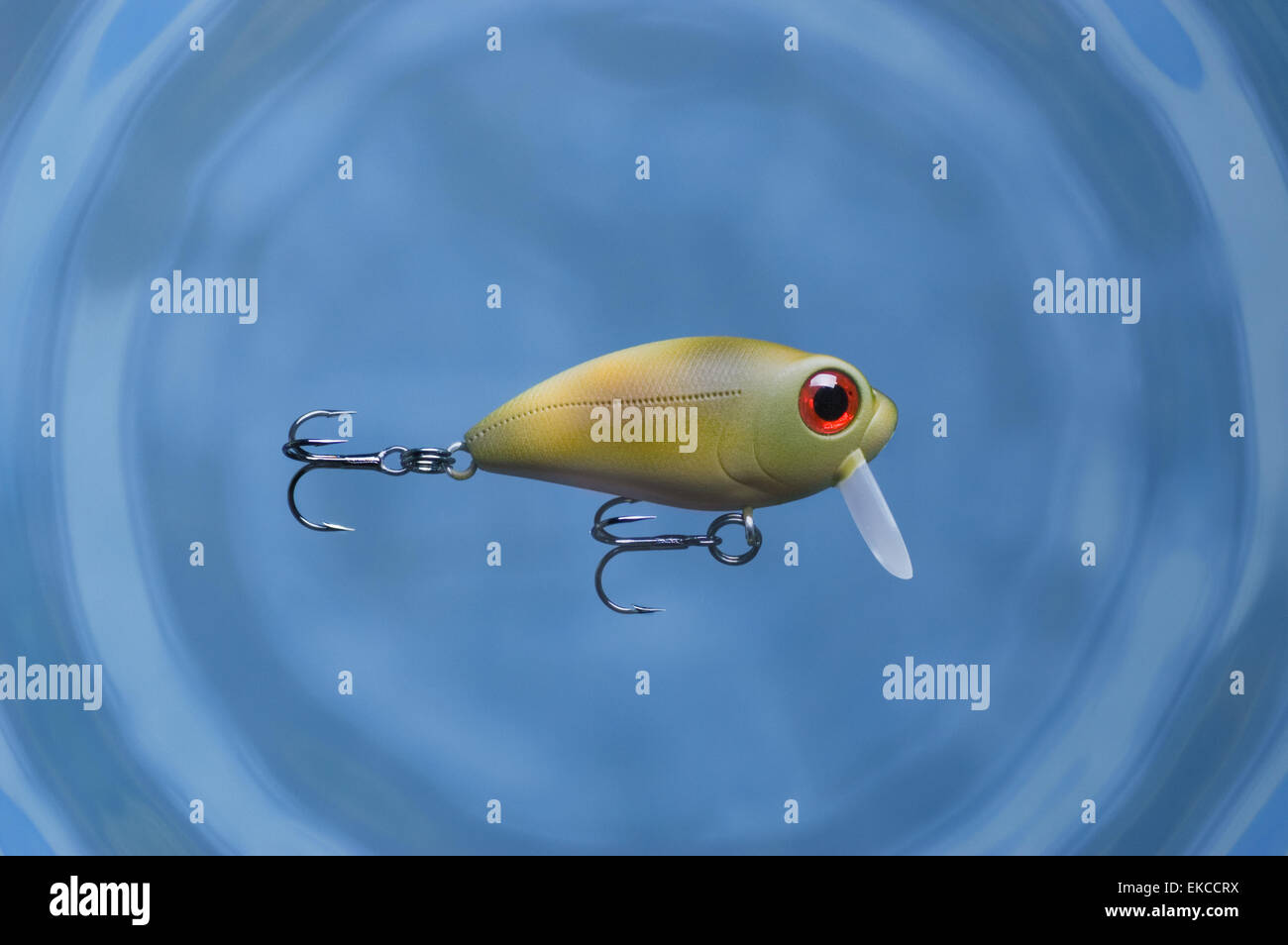 Fishing lure in water Stock Photo - Alamy