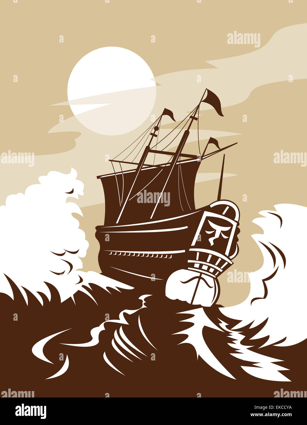 Galleon in sea hi-res stock photography and images - Alamy