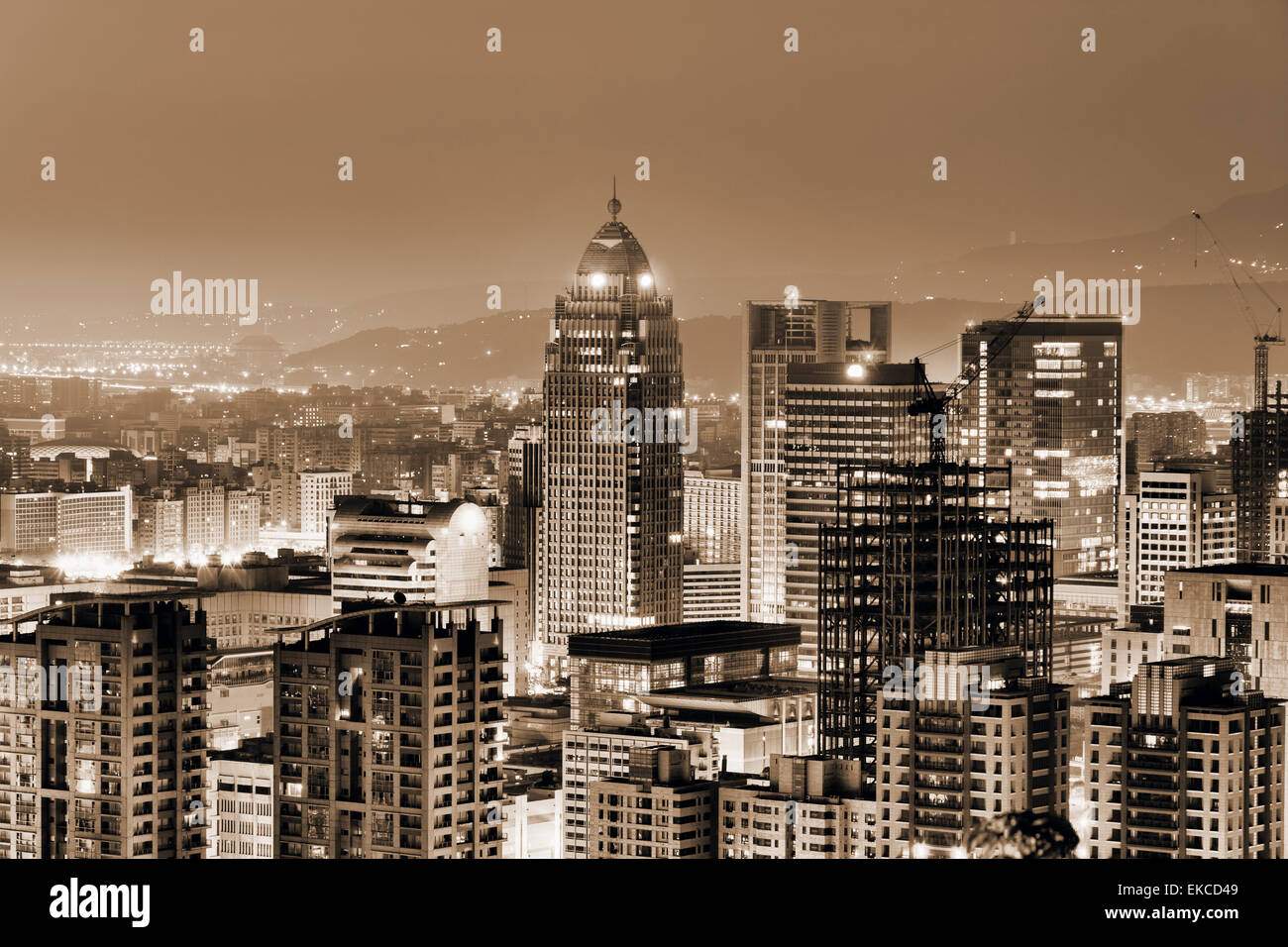 Urban scenery in night Stock Photo - Alamy