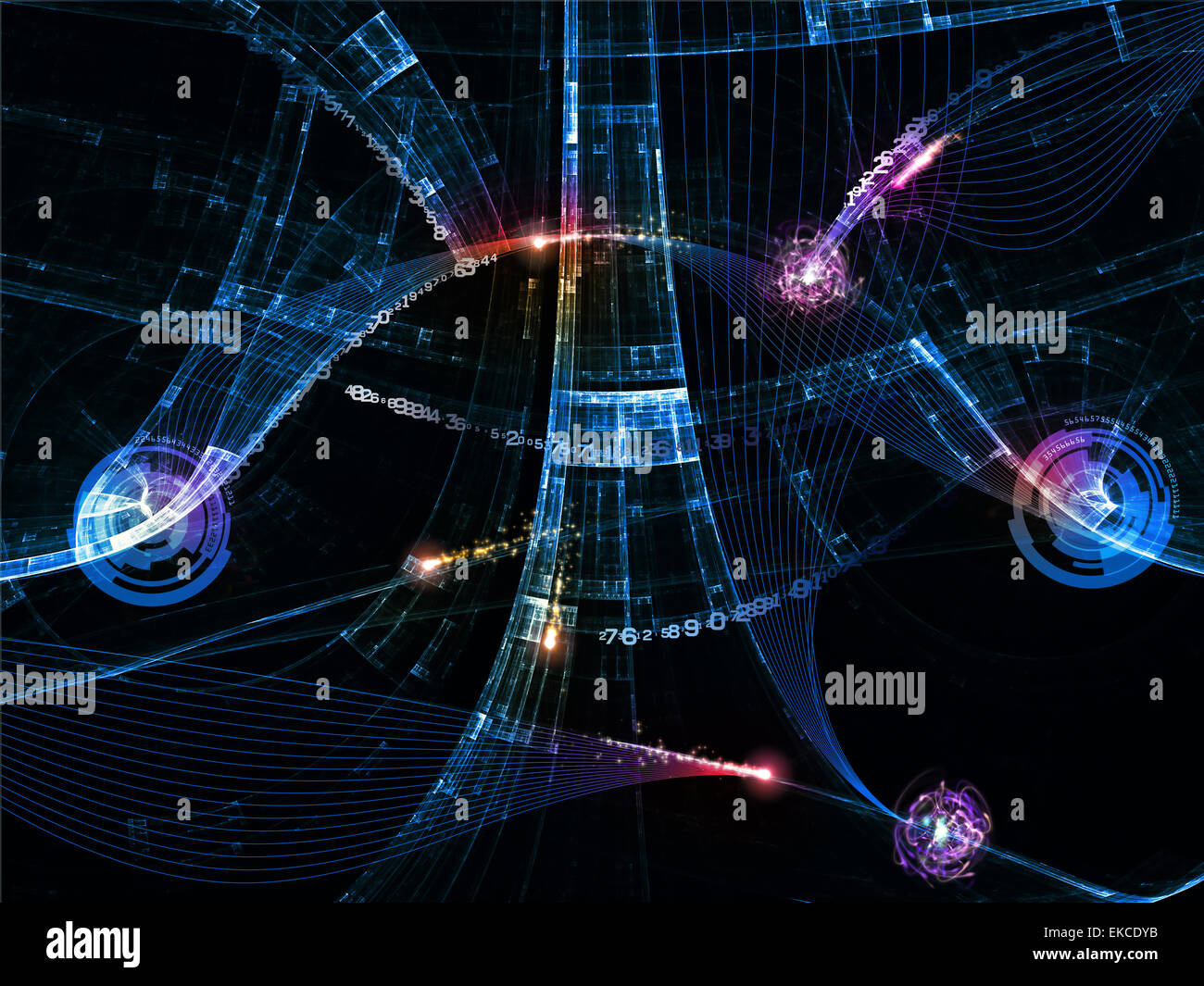 Abstract Digital World Background Stock Photo - Alamy