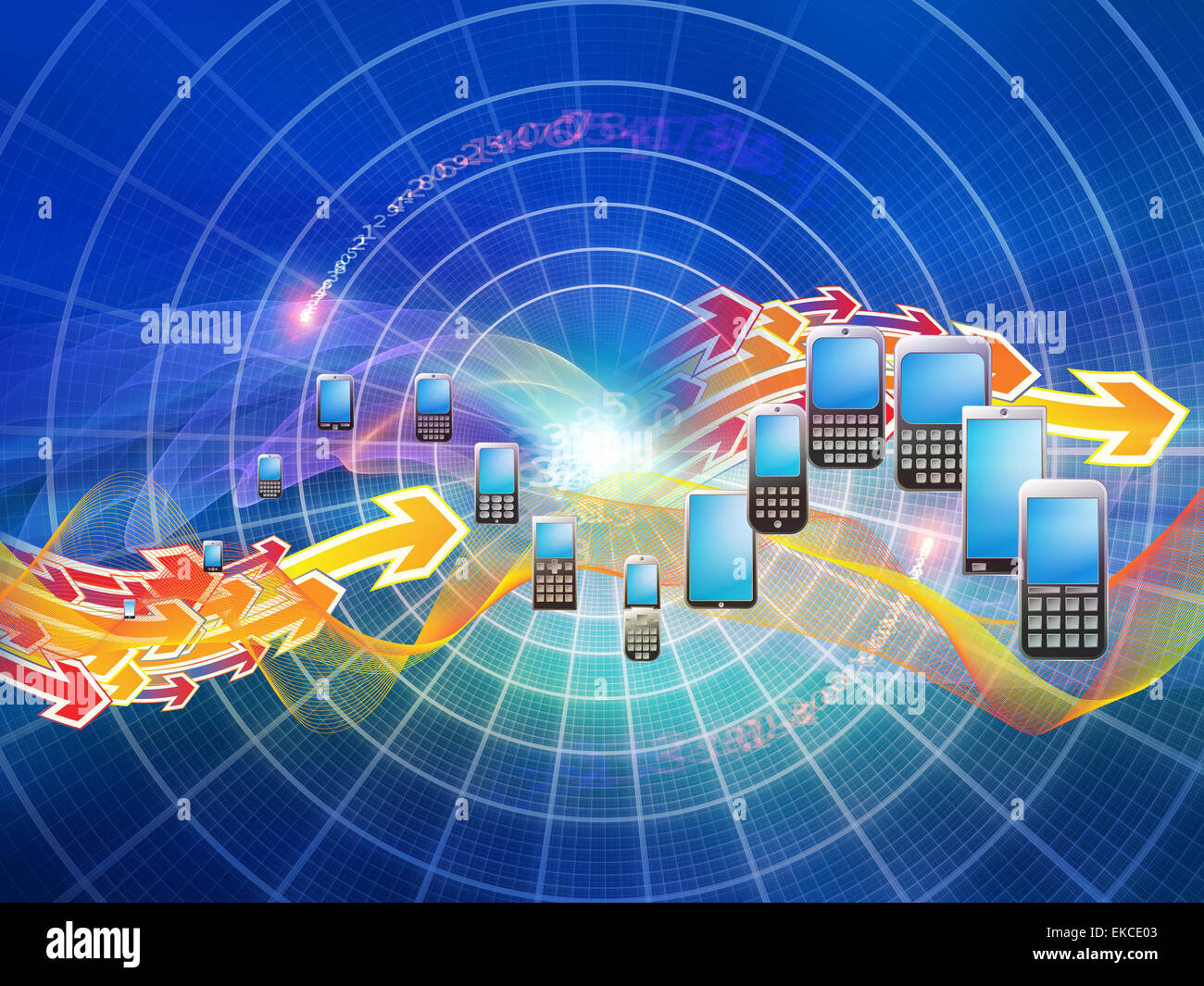 Cellular Phone World Stock Photo - Alamy