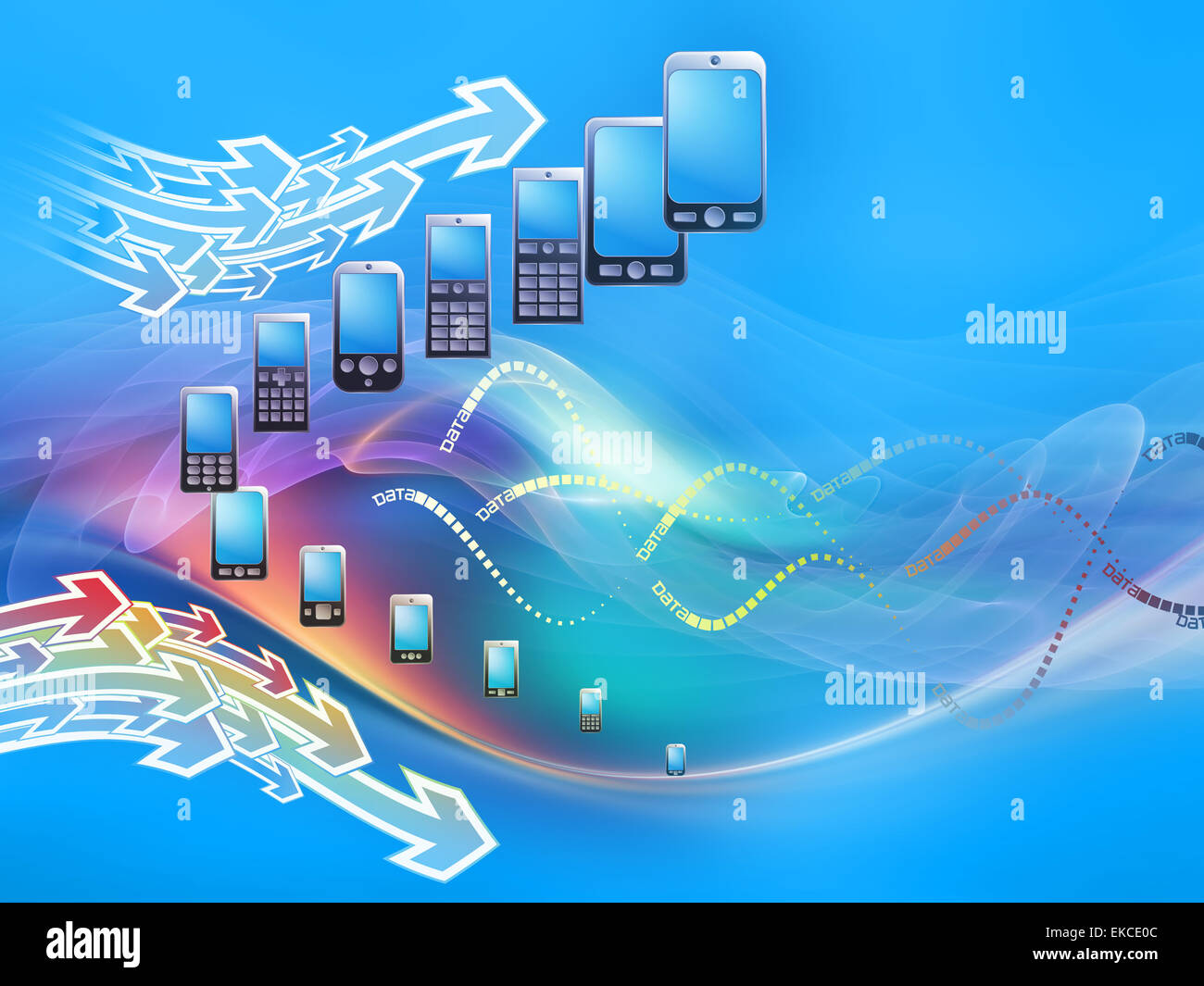 Cellular Phone World Stock Photo - Alamy