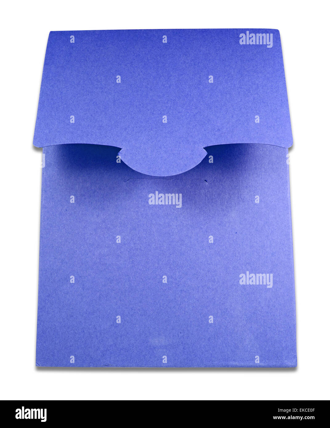 Blank package of blue box isolated on white background Stock Photo - Alamy