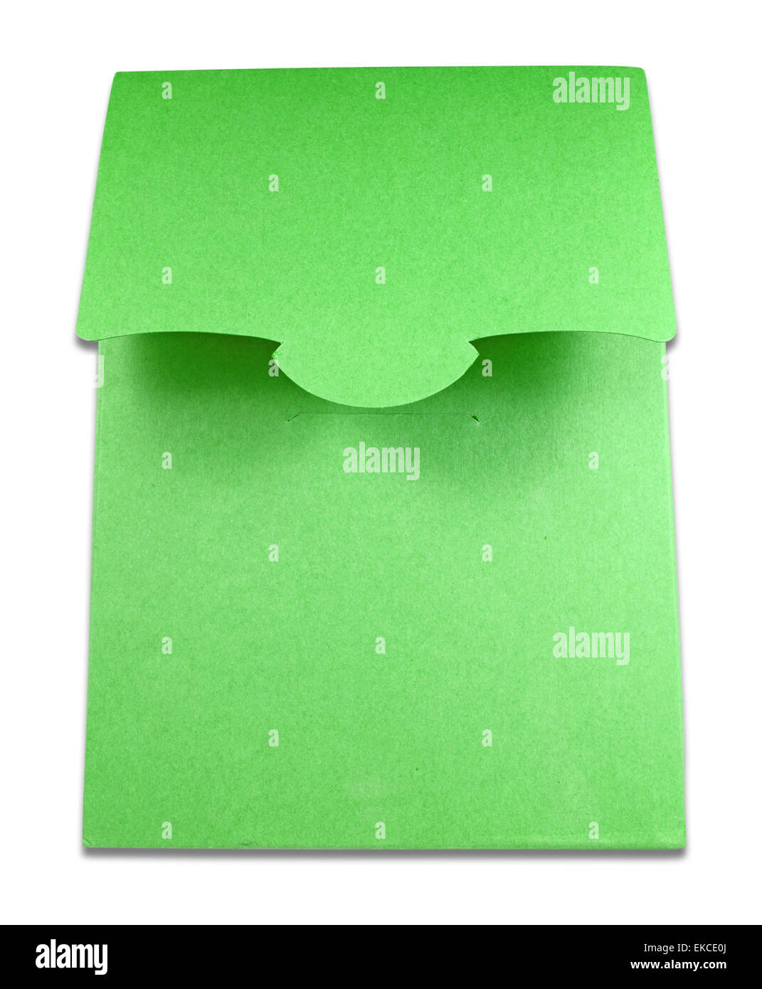 Blank package of green box isolated on white background Stock Photo - Alamy