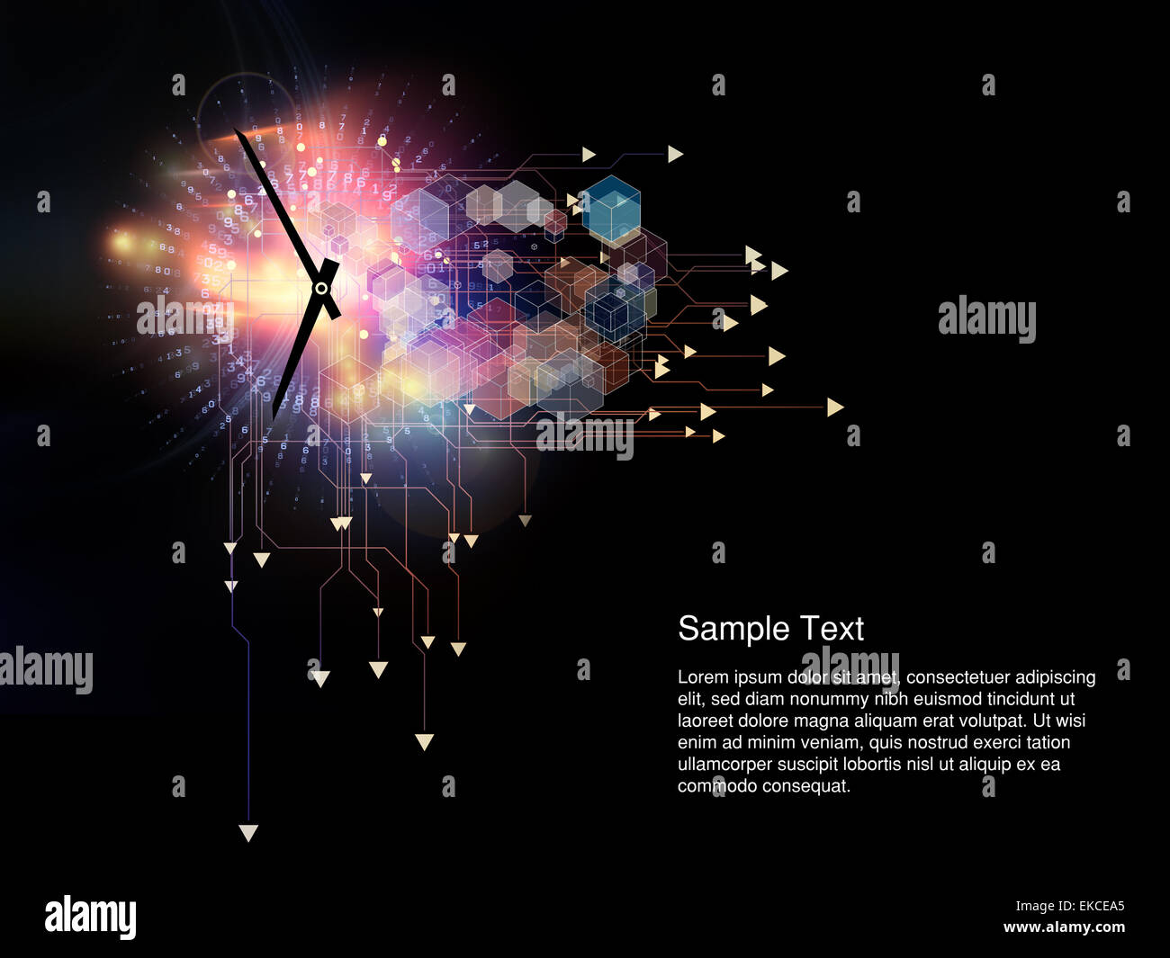 Digital time abstract hi-res stock photography and images - Alamy