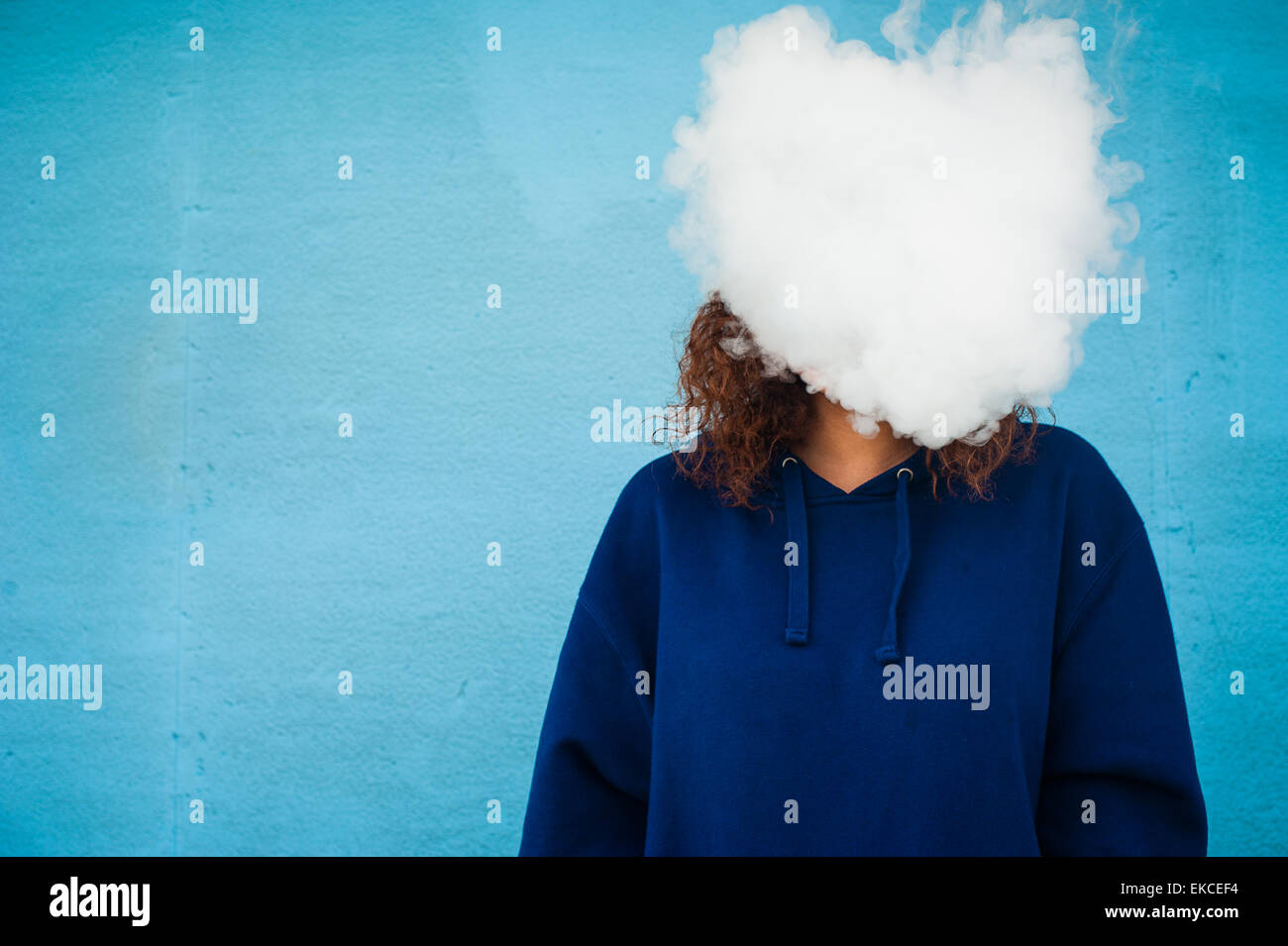 Vaping cloud young woman hi-res stock photography and images - Alamy
