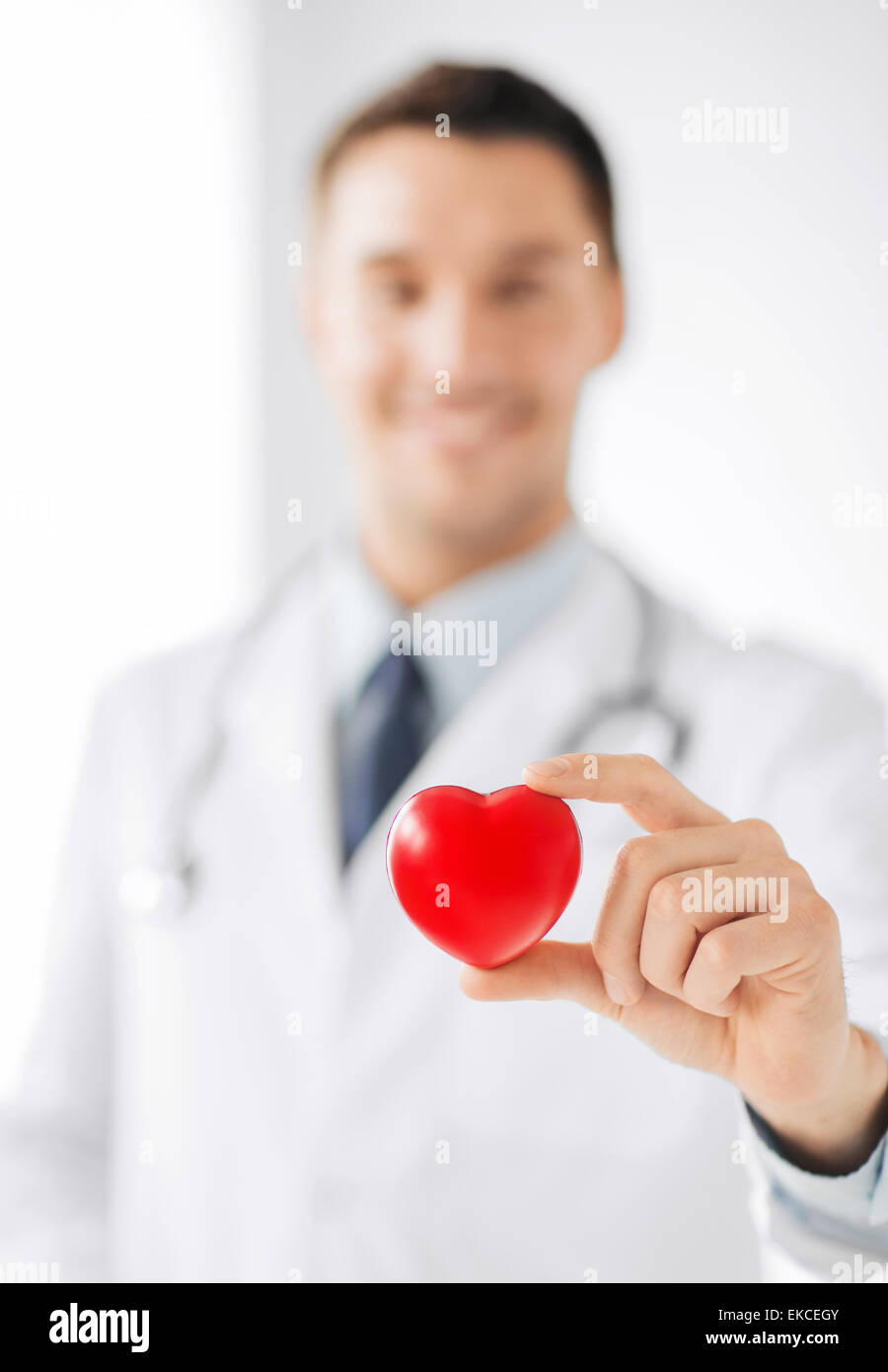 male doctor with heart Stock Photo - Alamy