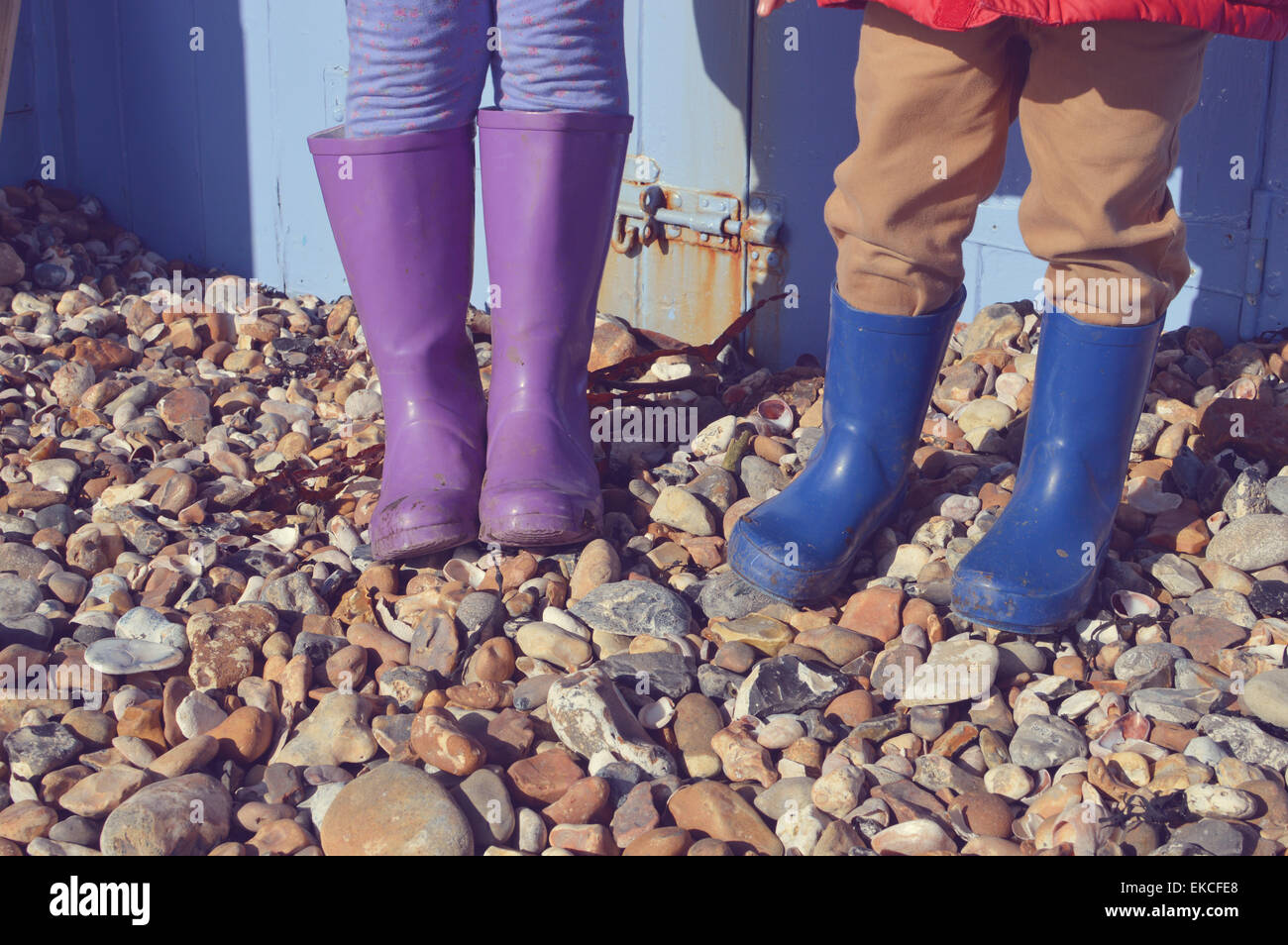 Children wellies hi-res stock photography and images - Alamy