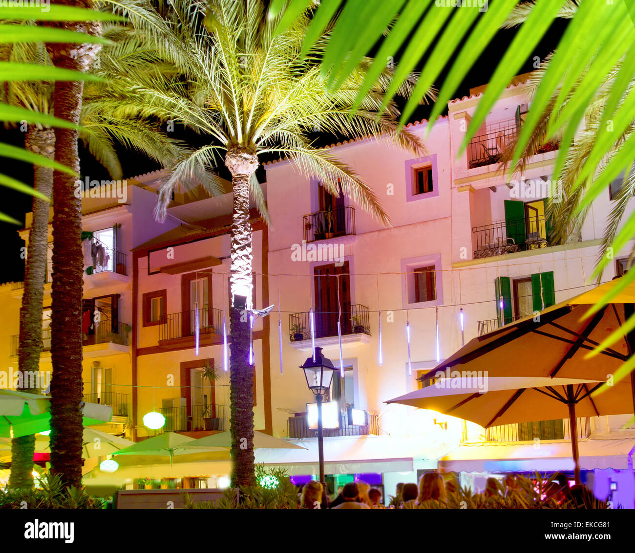 Ibiza island nightlife in Eivissa town Stock Photo - Alamy