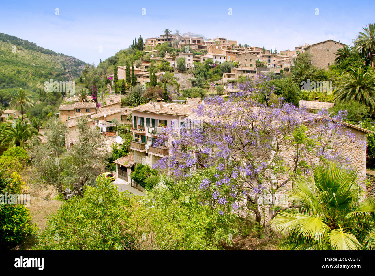 Deia typical stone village in Majorca Tramuntana Stock Photo - Alamy