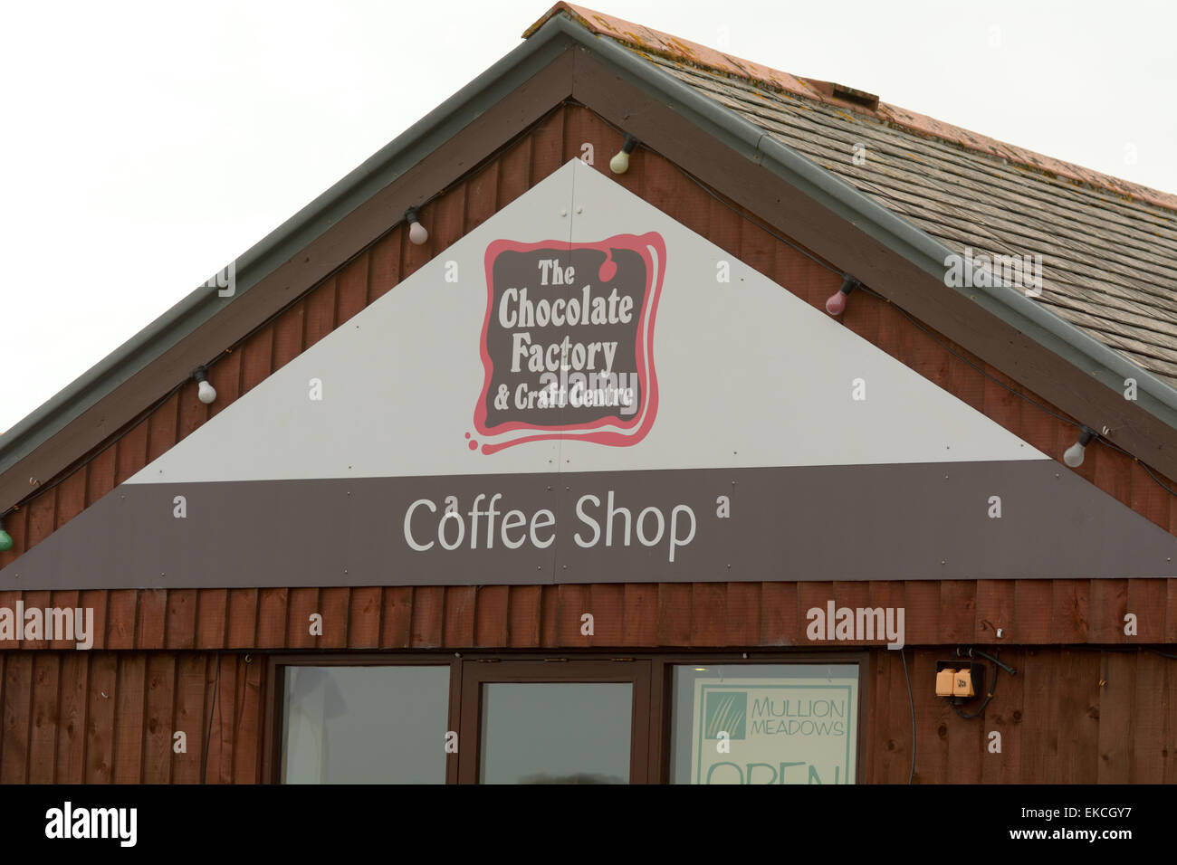 The Chocolate Factory, Craft Centre and Coffee shop sign at premises in ...