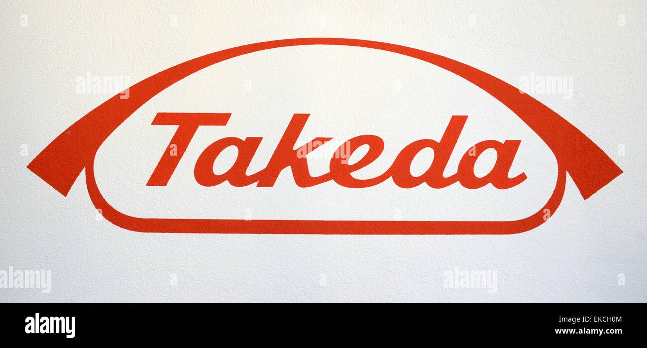 The logo of pharmaceutical company Takeda photographed in Singen ...