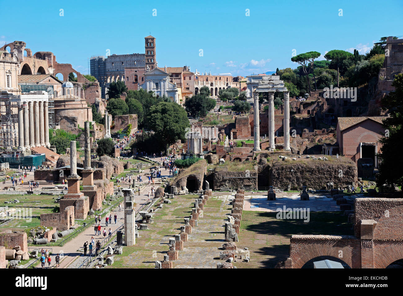 Italy Rome Foro Romano Roman Forum Stock Photo - Alamy