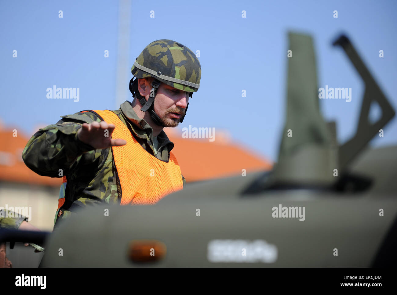About 150 soldiers of 43rd parachute and mechanized battalion of Czech ...
