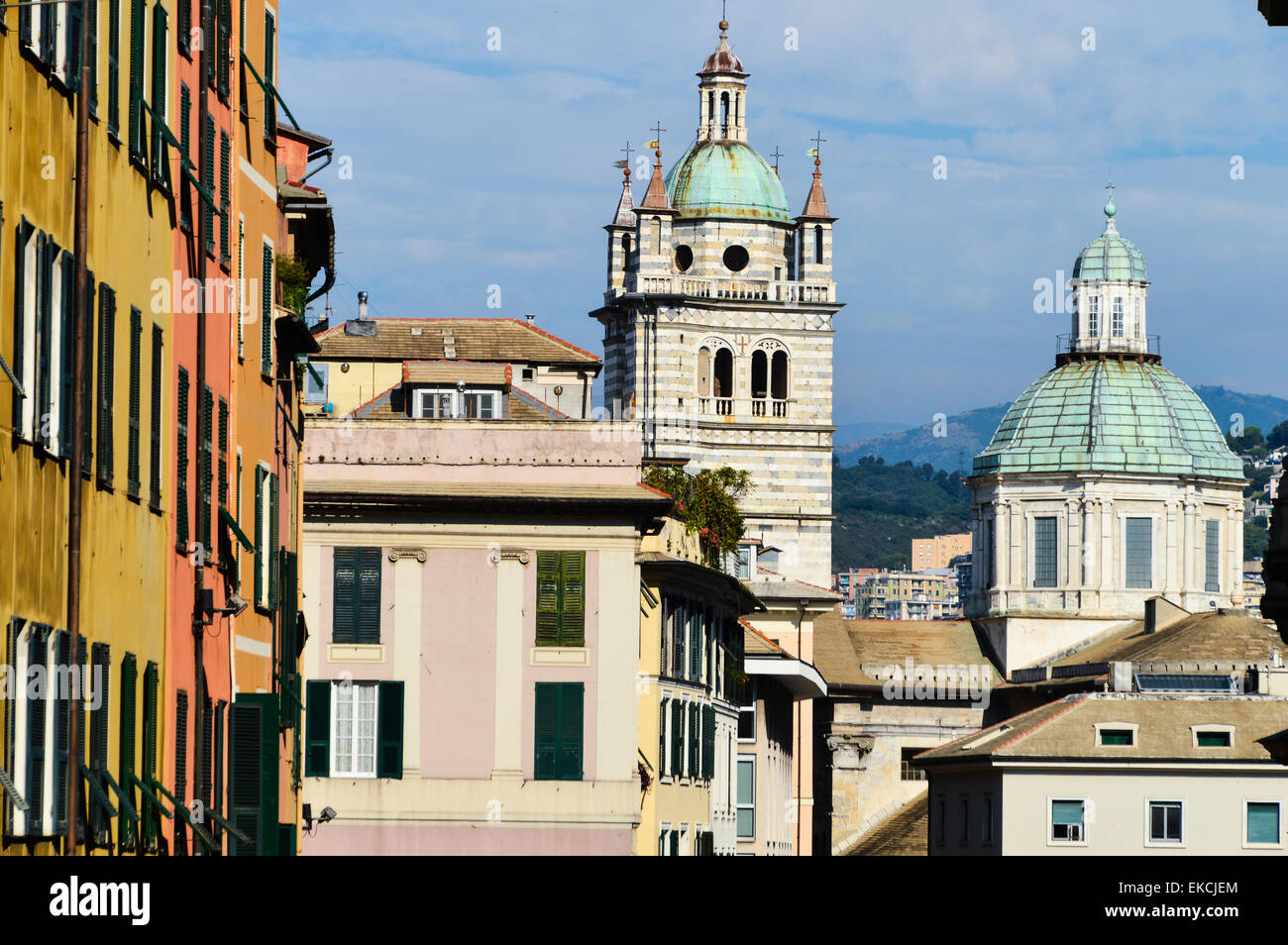 View of the city of Genoa, Italy Stock Photo - Alamy