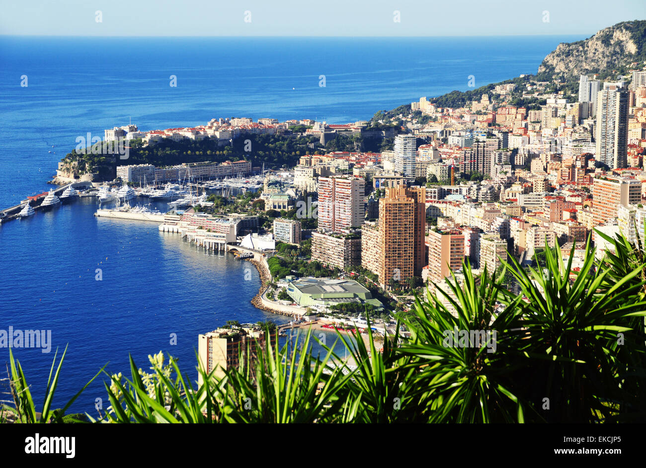 View of the city of Monaco. French Riviera Stock Photo - Alamy