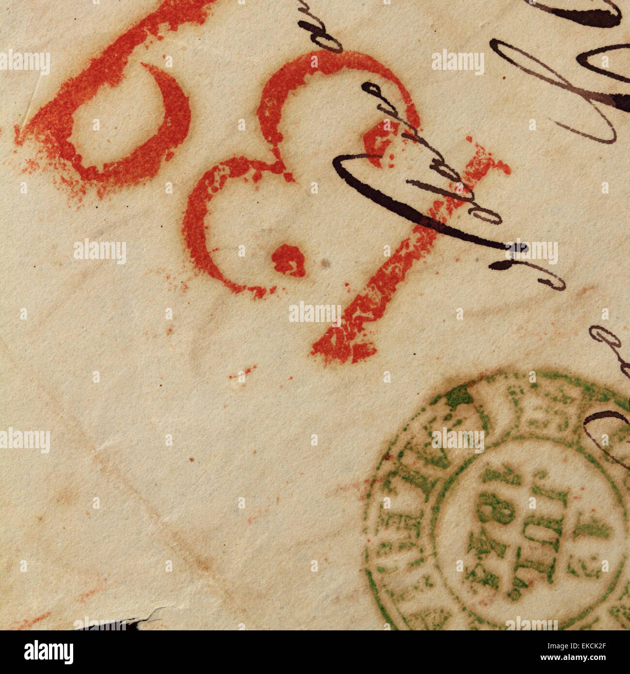 anonymous handwritten real old letters from Spain Stock Photo - Alamy